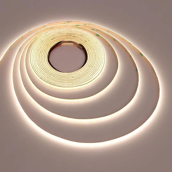 CERPXFF-5V COB LED Strip Narrow 5mm Width Natural White 4000K CRI 90 ...