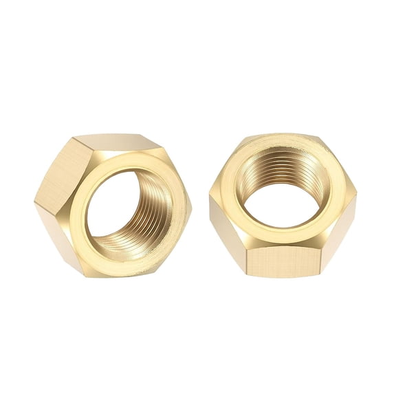 CERPXFF-5pcs Hex Nuts - [3/4"-16] Brass Hardware Nuts, Yellow - Walmart.com