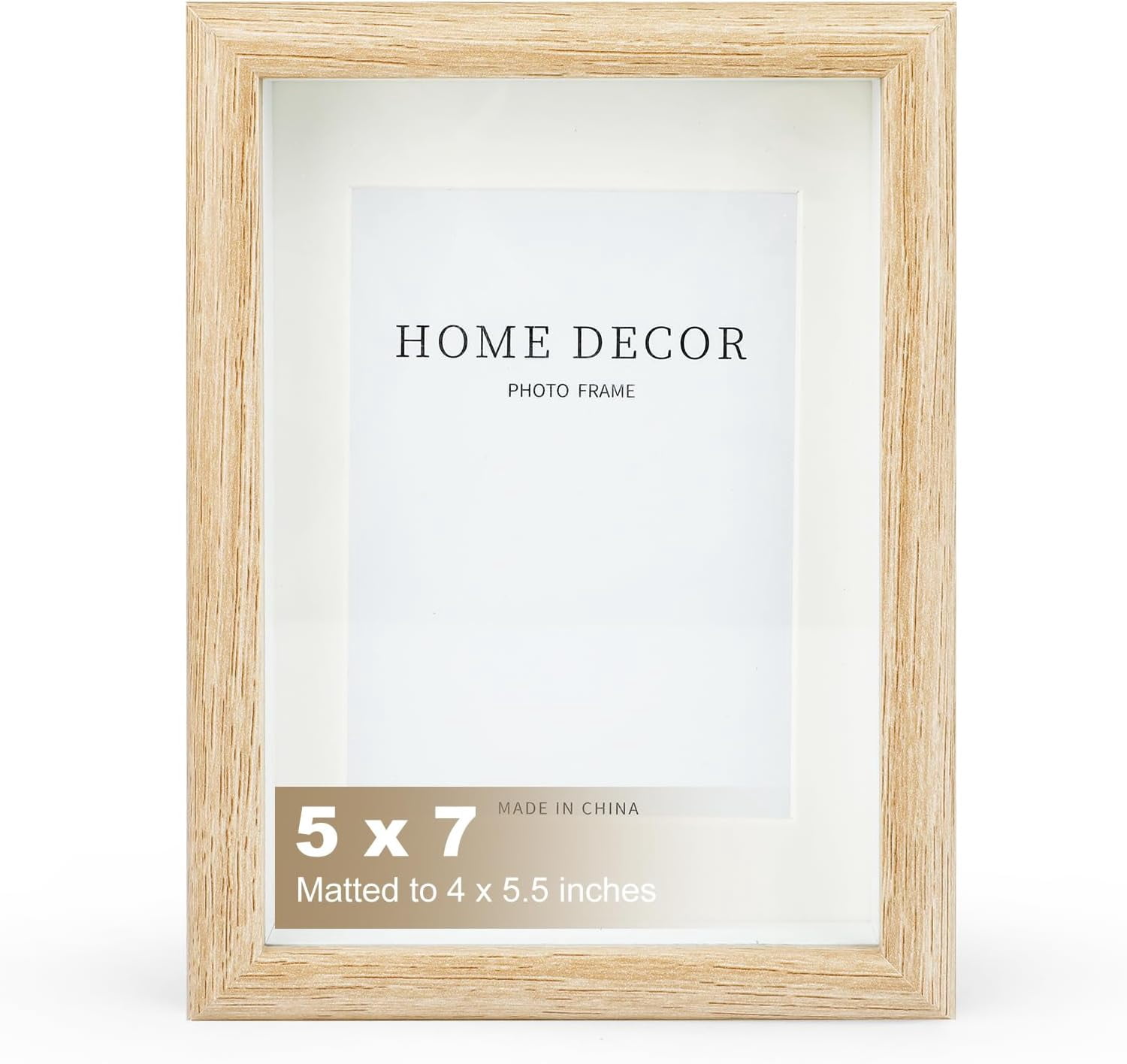 CERPXFF-5x7 inch Picture Frame with Shatter Resistant Plexiglass for ...
