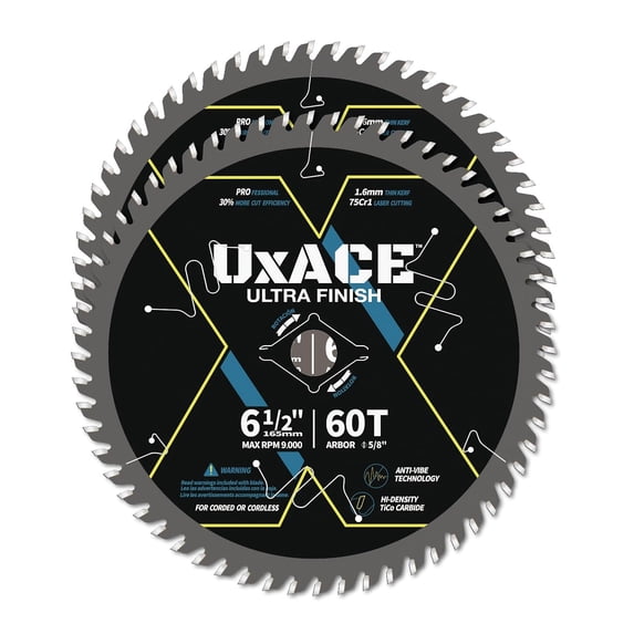 CERPXFF-6-1/2-Inch 60-Tooth Circular Saw Blade with 5/8-Inch Arbor ...