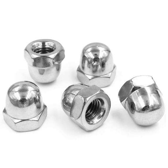 CERPXFF-#6-32 Acorn Cap Nuts 6-32 Dome Head Acorn Hex Nut, 6# 18-8 ...