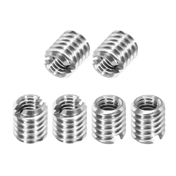 CERPXFF-6Pcs 316 Stainless Steel Thread Reducing Nuts, M4x0.7 Male to ...