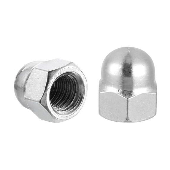 CERPXFF-7/16"-14 Acorn Cap Nuts, 20Pcs 304 Stainless Steel Dome Cap ...