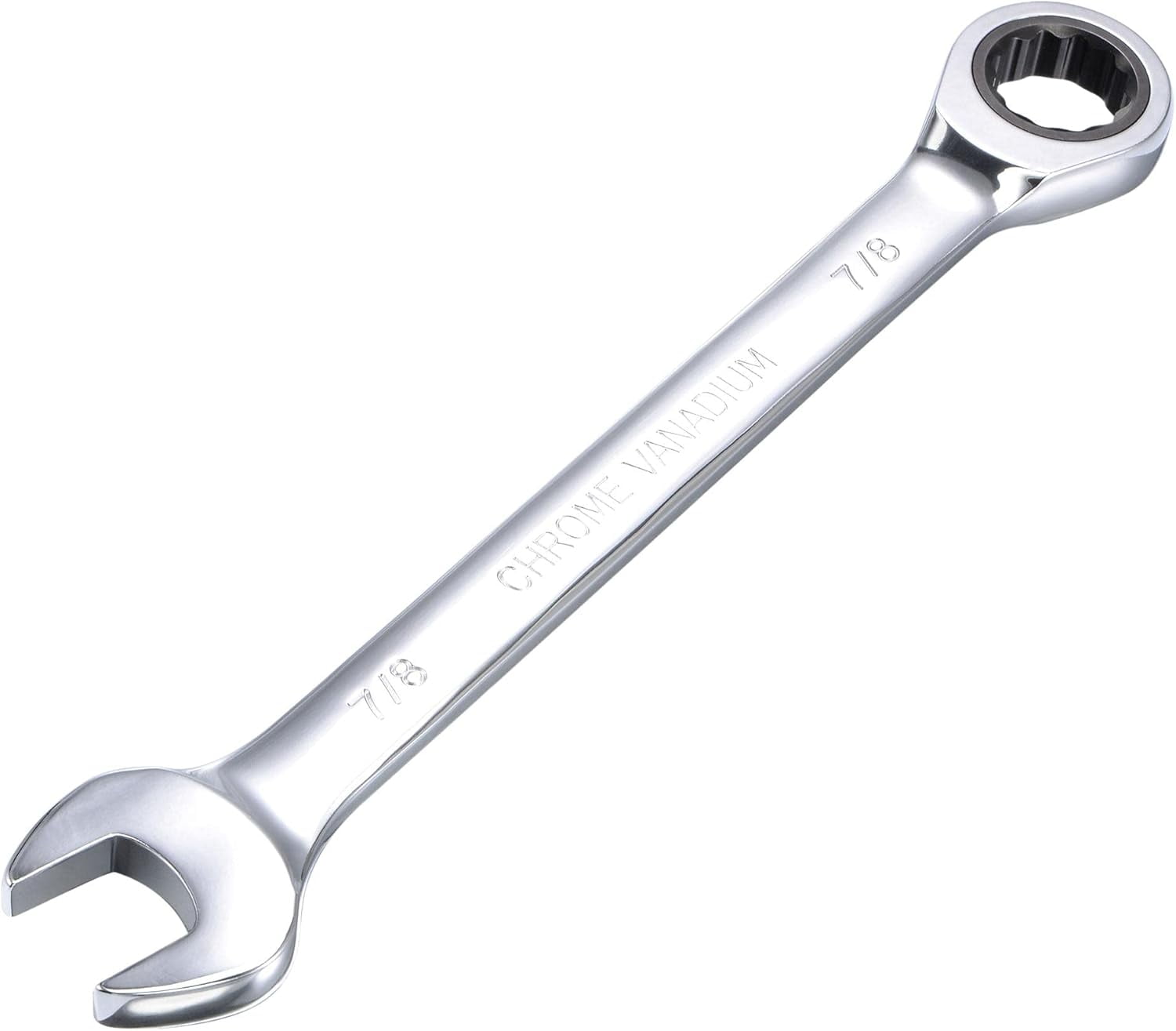 CERPXFF-7/8 Inch Ratcheting Combination Wrench SAE 72 Teeth 12 Point ...