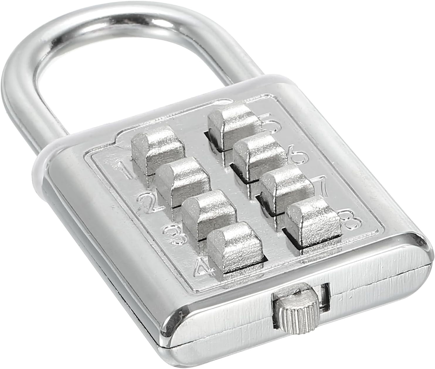 CERPXFF-8 Digit Button Combination Padlock, 4 Position Locking ...