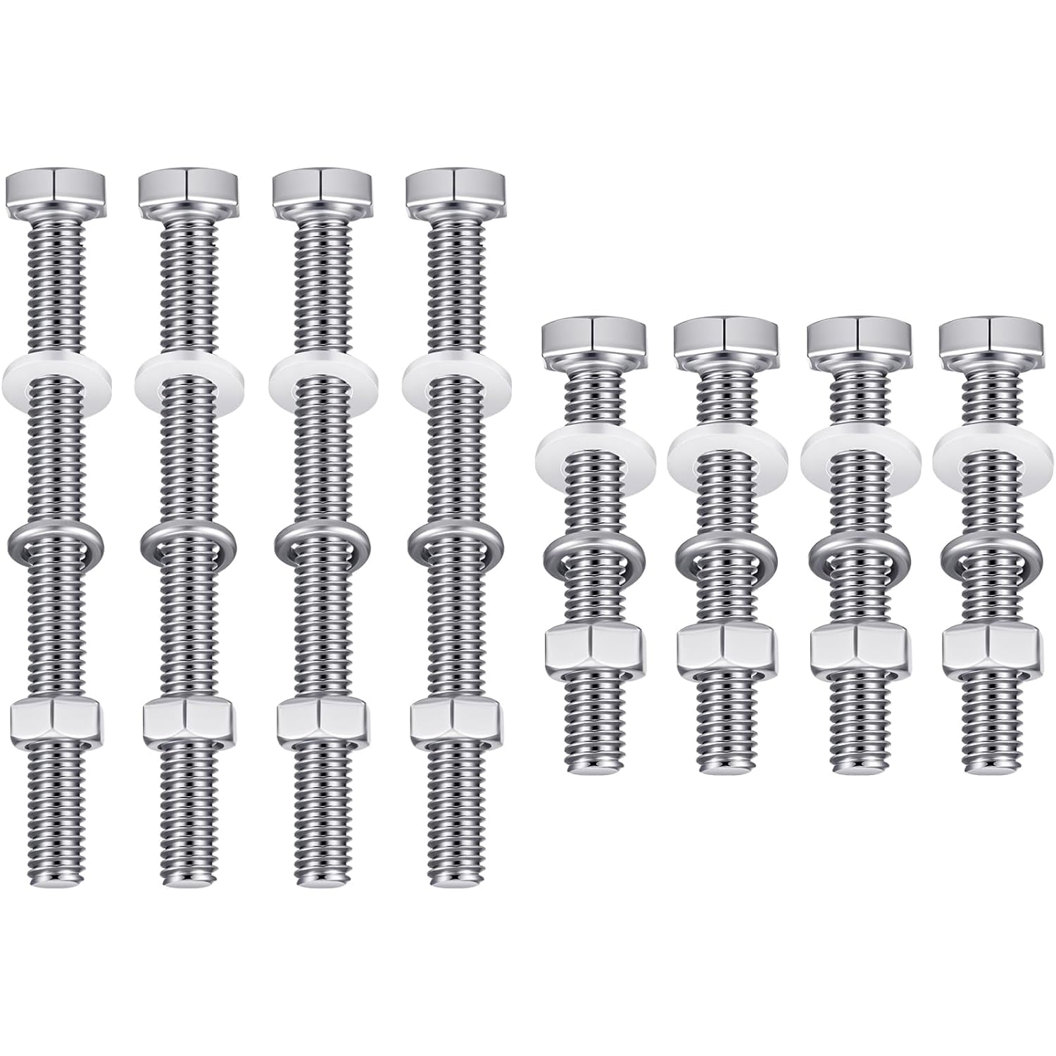 CERPXFF-8 Pcs 304 Stainless Steel U Channel Sign Post Attachment Kit ...