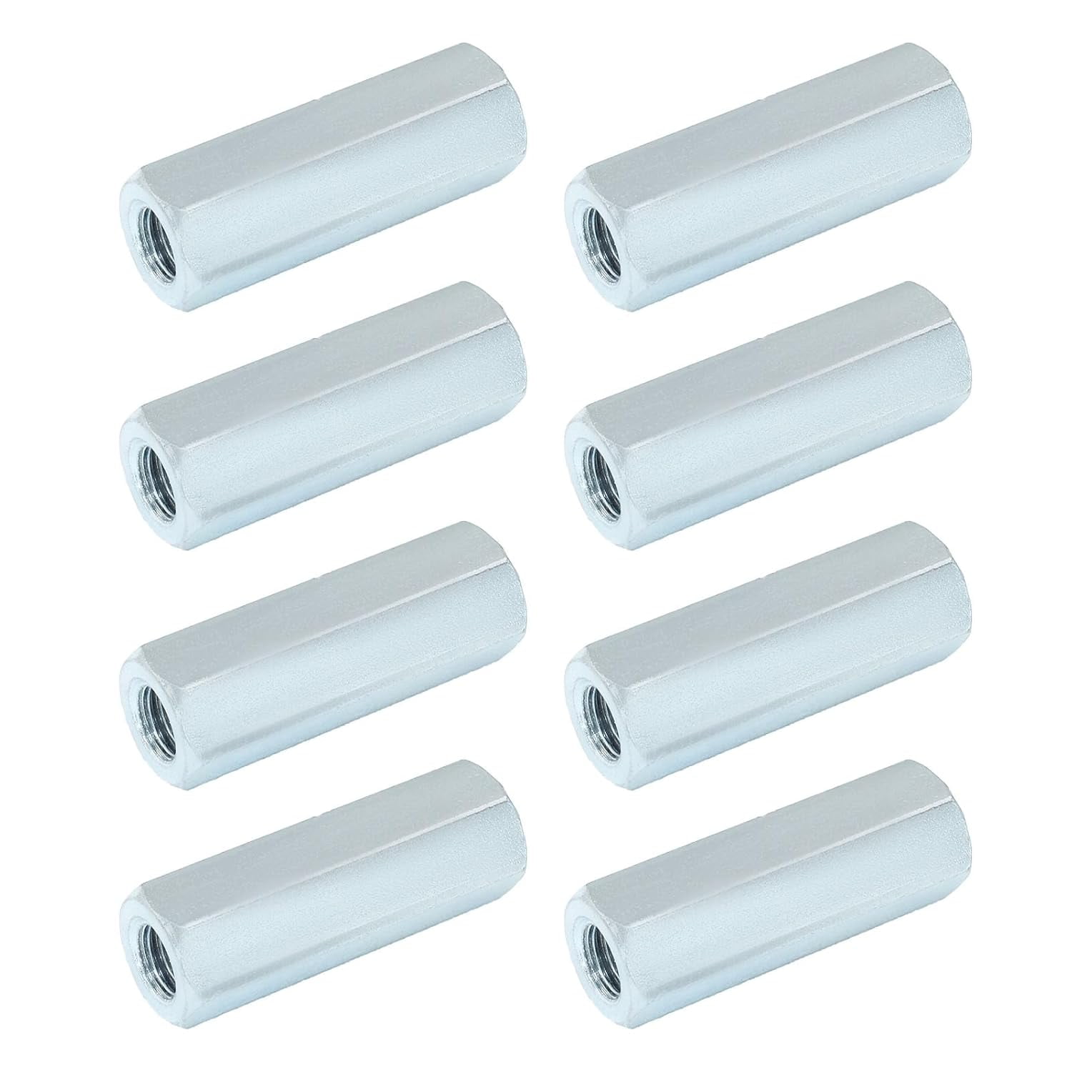 CERPXFF-8 Pcs M6 X 1.0-Pitch 30 mm Length Metric Hex Coupling Nuts, 10 ...