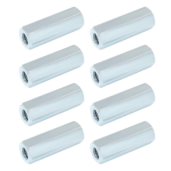 CERPXFF-8 Pcs M6 X 1.0-Pitch 30 mm Length Metric Hex Coupling Nuts, 10 ...