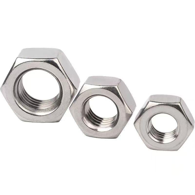 CERPXFF-8Pcs M18 Hex Nut, 304 Stainless Steel, Hex Drive, Metric M18-2. ...