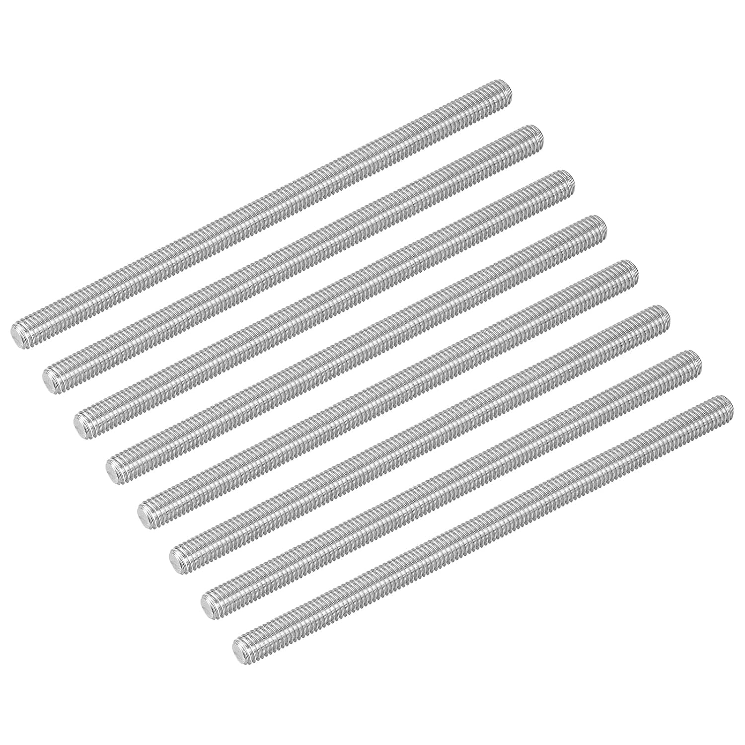 CERPXFF-8Pcs M8-1.25x150mm Fully Threaded Rods, Threaded Rods Bar Studs ...