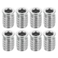 CERPXFF-8Pcs Threaded Inserts Nuts, M6x13mm Hex Socket Drive Nut ...