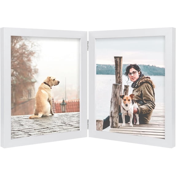 CERPXFF-8x10 Double Picture Frame Wooden Hinged Photo Frame Definition ...