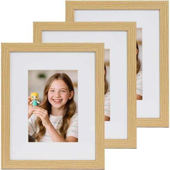 CERPXFF-8x10 Picture Frame Set of 3, Photo Frame Display 5x7 Pictures ...
