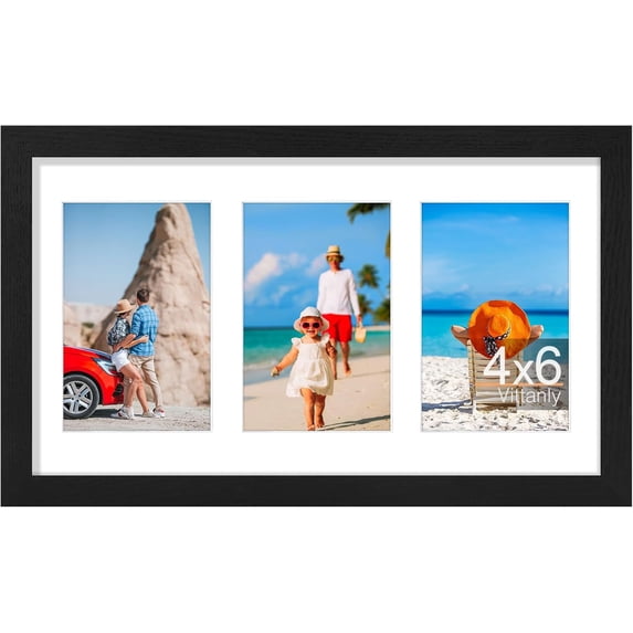 CERPXFF-8x14 Picture Frames Collage, Displays 3Pcs 4x6 Pictures with ...