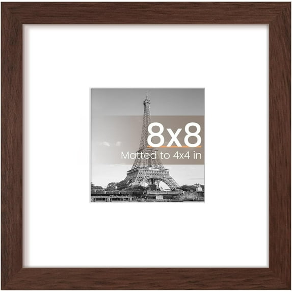CERPXFF-8x8 Picture Frame, Display Pictures 4x4 with Mat or 8 x 8 ...