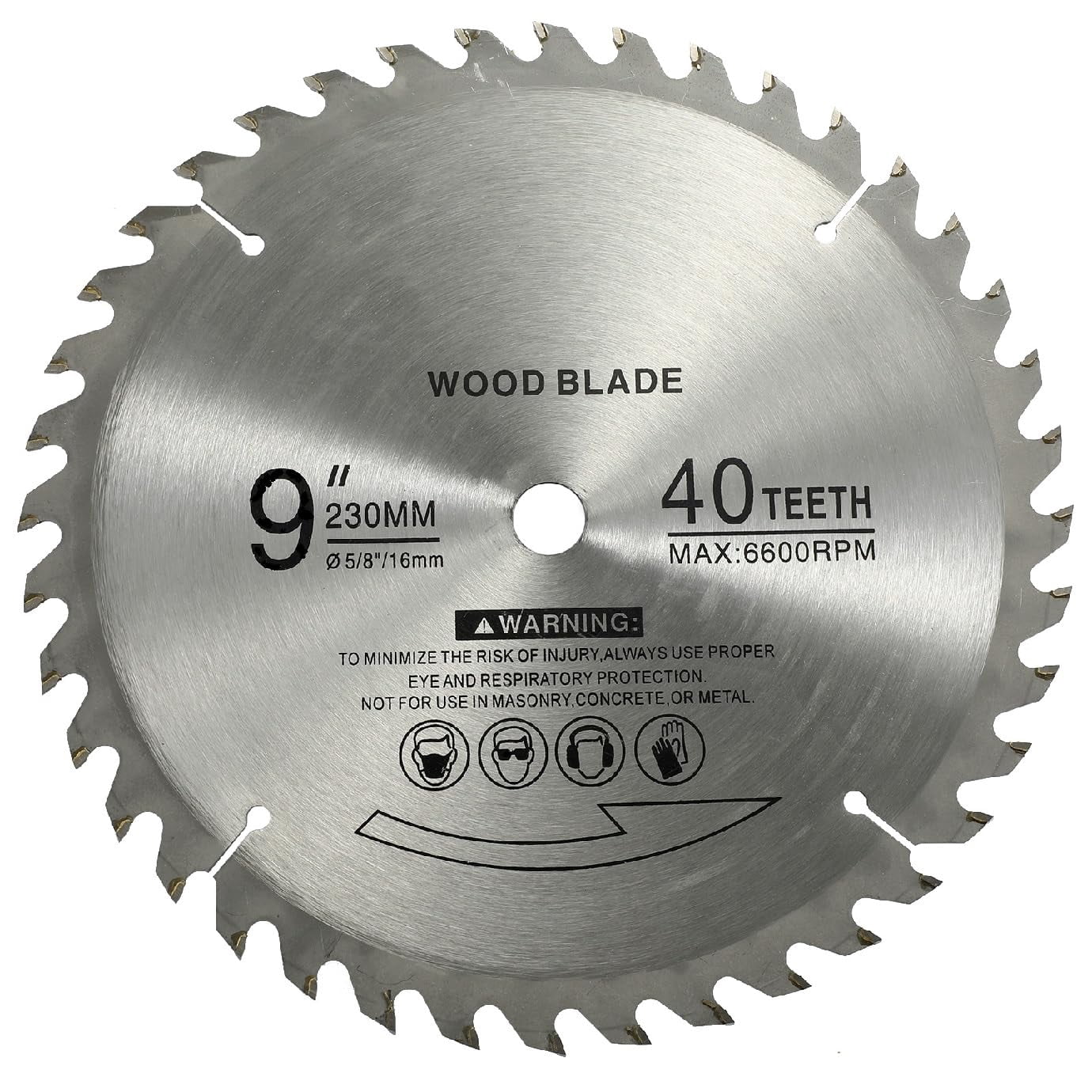 CERPXFF-9" 40 Teeth Carbide Tip Wood Cutting Circular Saw Blade Table ...