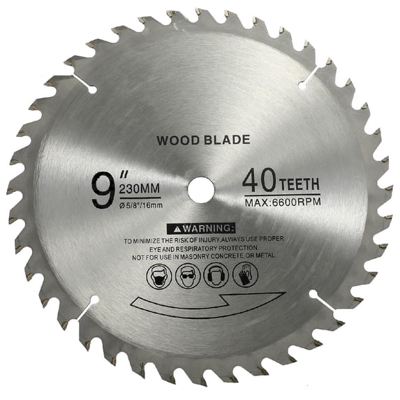 CERPXFF-9" 40 Teeth Carbide Tip Wood Cutting Circular Saw Blade Table ...