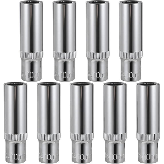 CERPXFF-9-Piece 10mm Deep Sockets, 1/4-Inch Drive, 6-Point, Corrosion ...