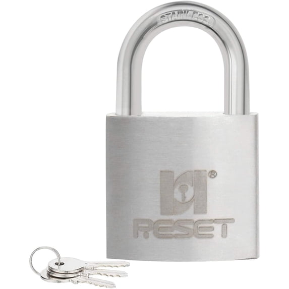 CERPXFF--909 Stainless Steel Key Padlock 30 mm(1.18 inches),Keyed Lock ...