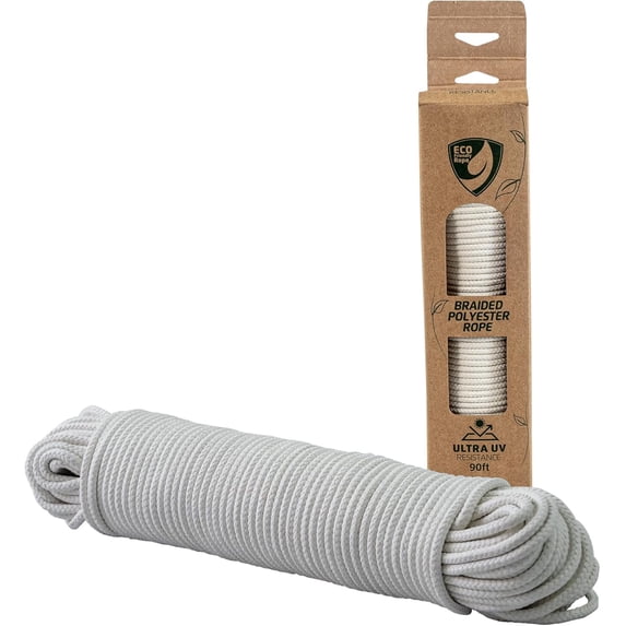 CERPXFF-90ft Eco-Friendly Braided Rope - Multipurpose Resistant Flag ...