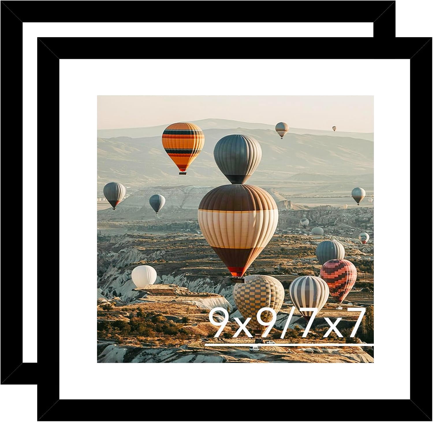 CERPXFF-9x9 Picture Frame with Mat, Display 7x7 with Mat or 9 x 9 ...