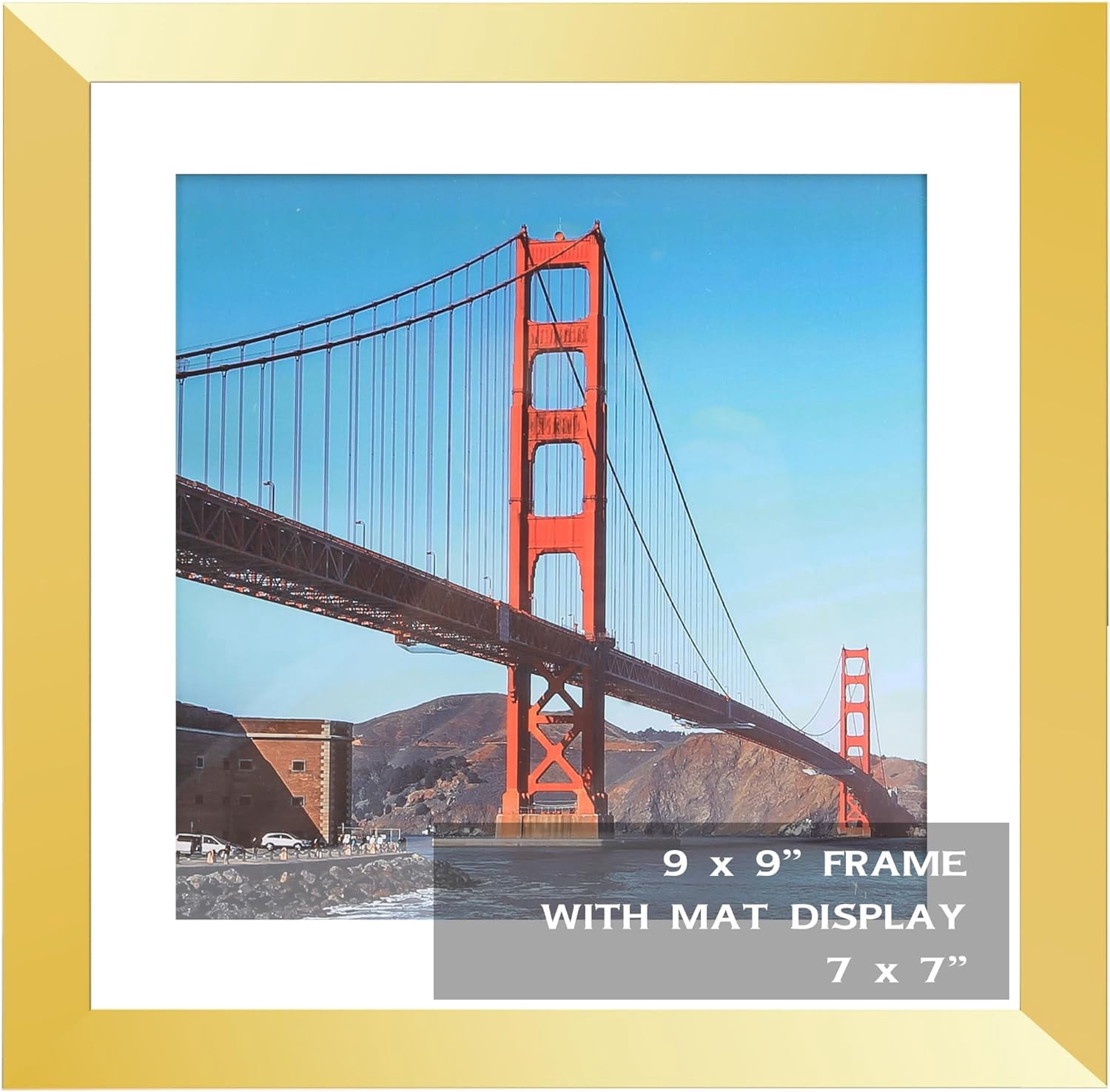CERPXFF-9x9 inch Picture Frame Gold for Wall Hanging or Tabletop Poster ...