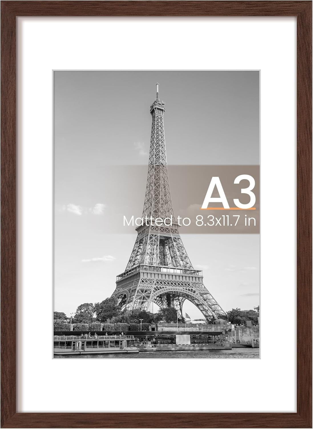 CERPXFF-A3 Picture Frame, Display Pictures 8.3x11.7 with Mat or 11.7 x ...