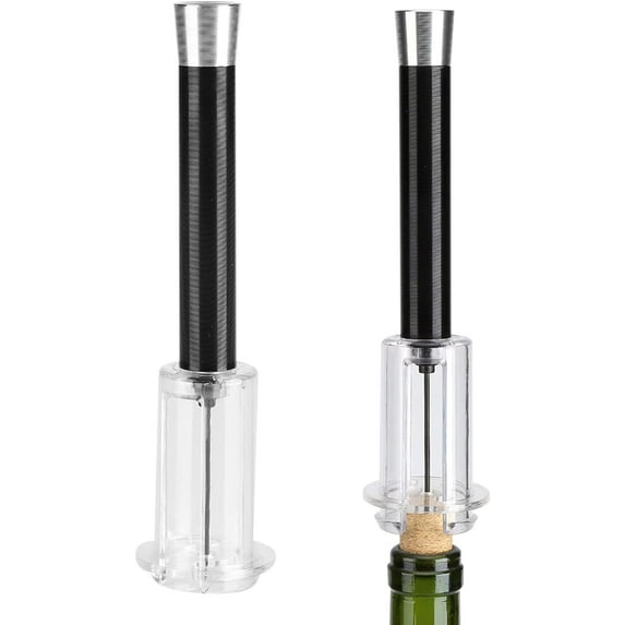CERPXFF-Air Pressure Wine Bottle Opener, Black Cork Remover Corkscrew ...