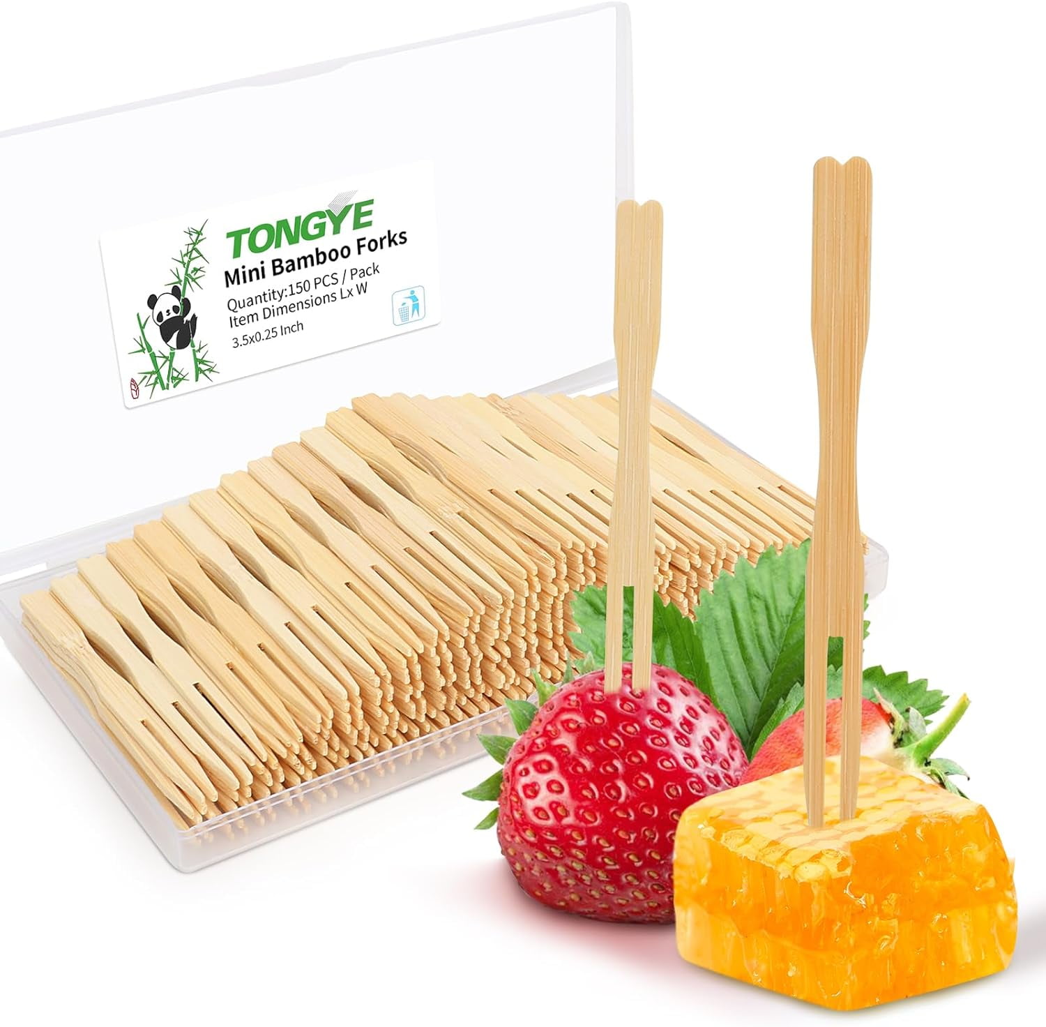 CERPXFF-Appetizer Forks Mini, Disposable Mini Fork for Appetizers, Two ...