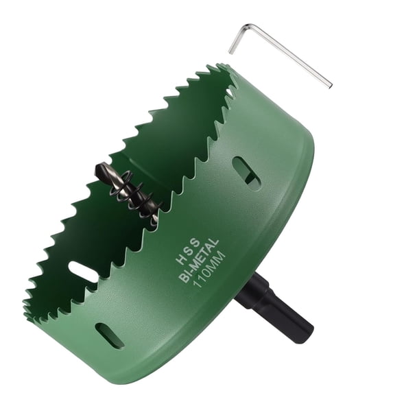 CERPXFF-Bi-Metal Hole Saw 4-5/16", M42 HSS Circular Head 110mm Hole ...