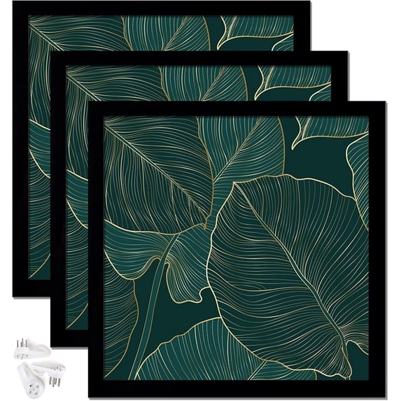 CERPXFF-Black Picture Frame Set of 3, 8x8 Picture Frame for Square ...