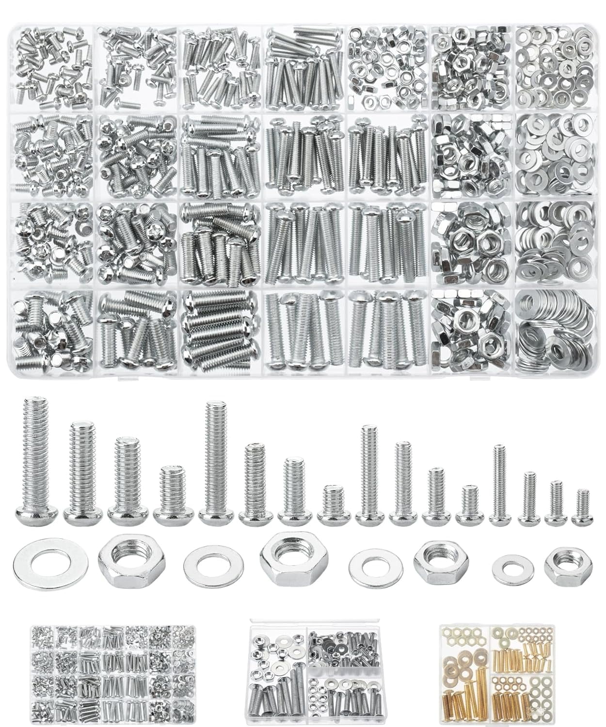 CERPXFF-Bolts, Nuts, and Washers Kit - 700pc Metric Screw Assortment ...