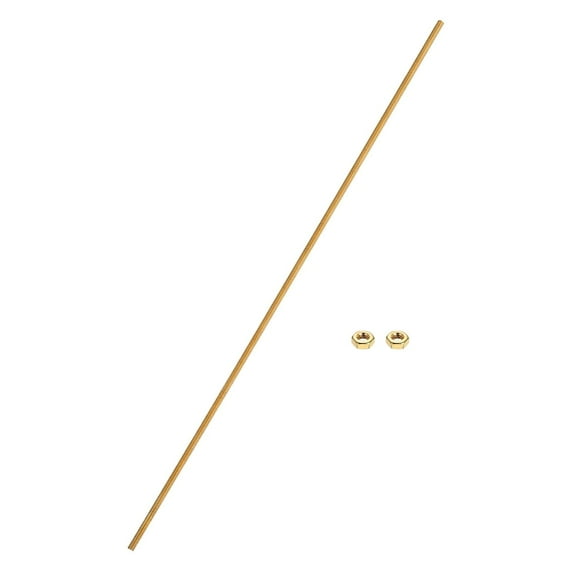 CERPXFF-Brass Fully Threaded Rod, M2.5x0.45mm Pitch Right Hand Threads ...