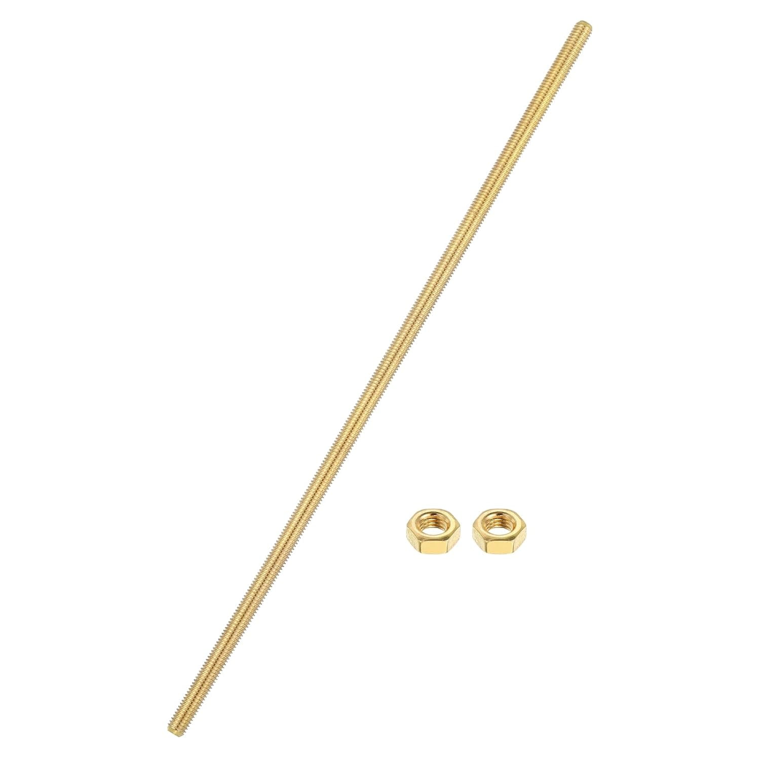 CERPXFF-Brass Fully Threaded Rod, M5x0.8mm Pitch Right Hand Threads ...