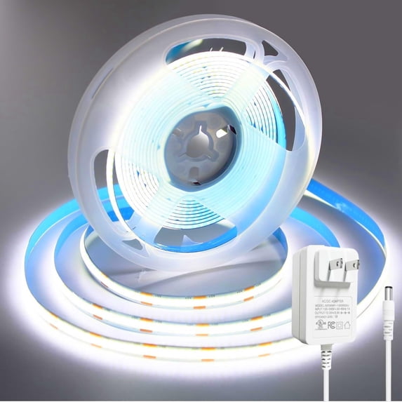CERPXFF-COB Led Strip Light 12V, 16.4FT/5M CRI93+ (2700K-6500K) Led ...