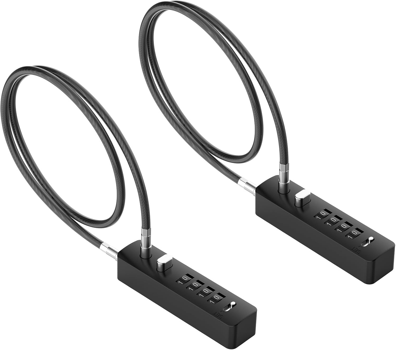 CERPXFF-Cable Locks with Combination, 23.6" Steel Cable Rope Snowboard ...