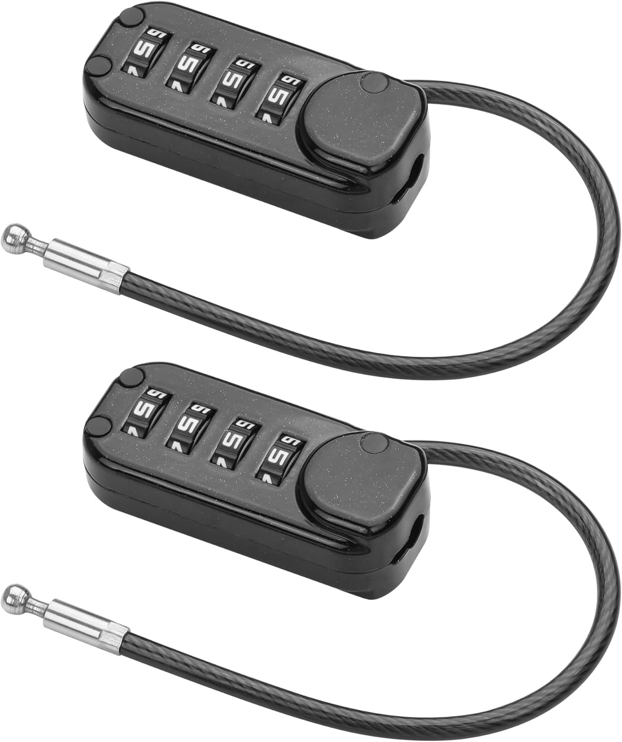 CERPXFF-Cable Locks with Combination, 4 Digit Combination Padlocks ...