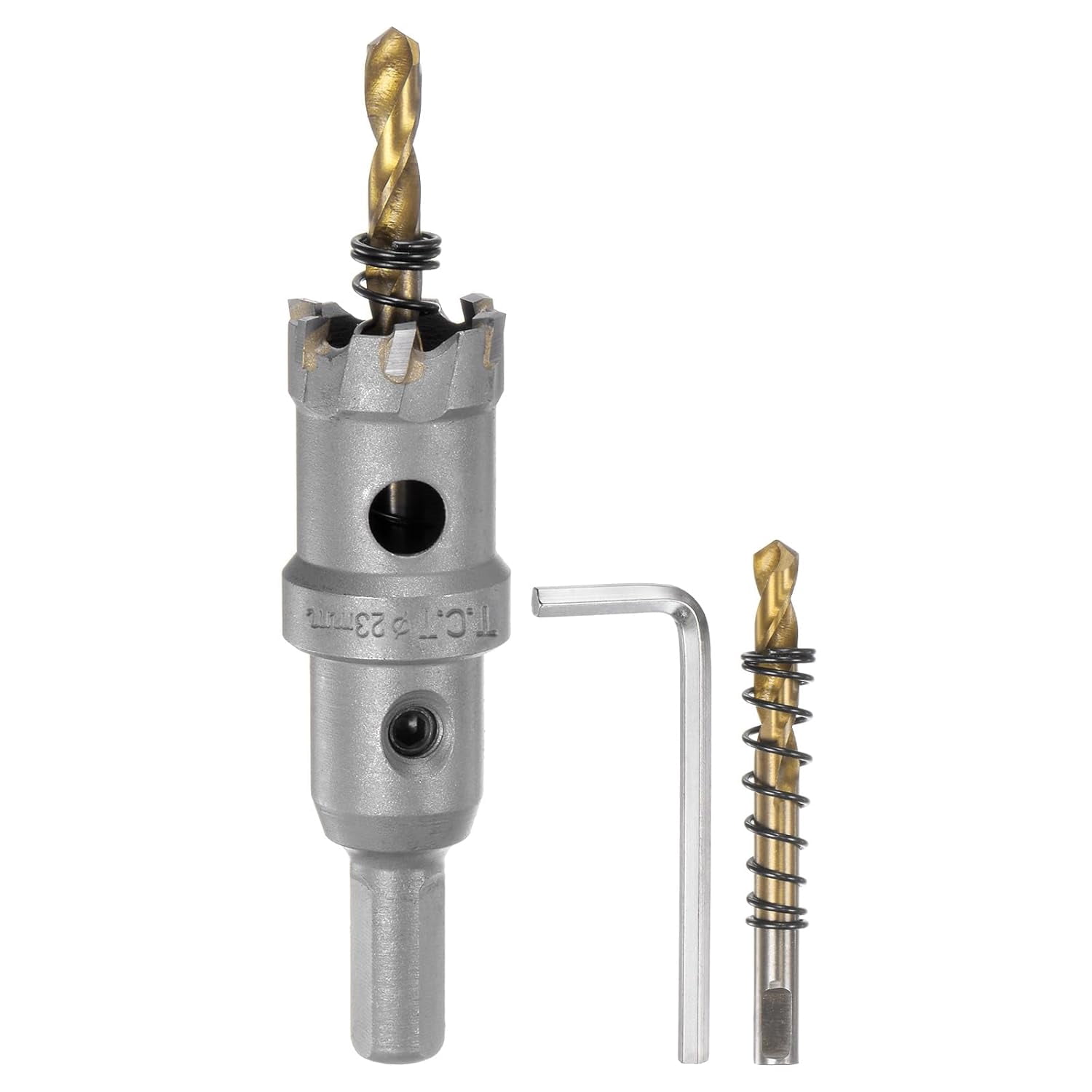 CERPXFF-Carbide Hole Saw Kit 23mm (29/32") Metal Hole Cutter Set with ...