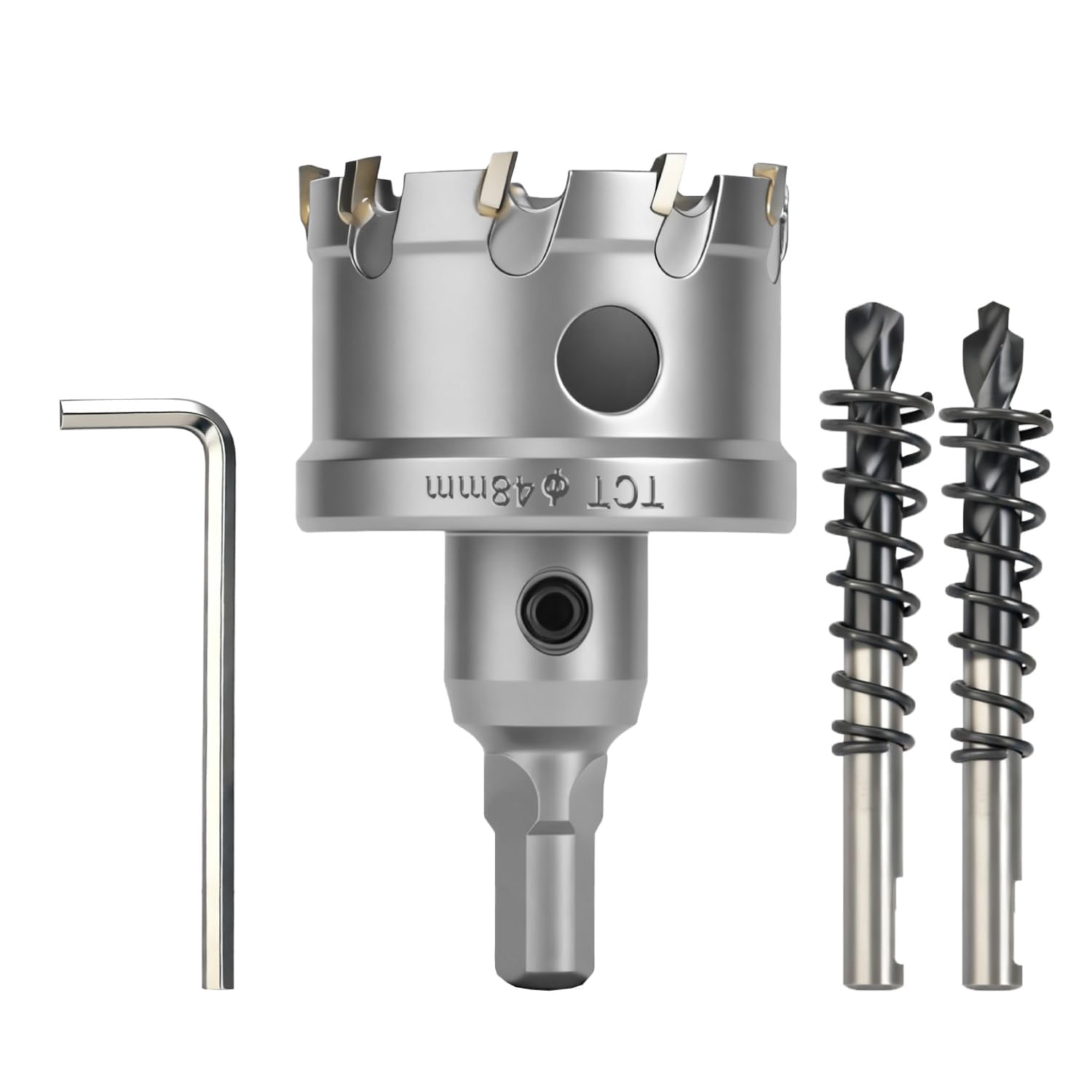 CERPXFF-Carbide Hole Saw Kit, TCT Hole Saw Set 1-7/8" (48mm) with M35 ...