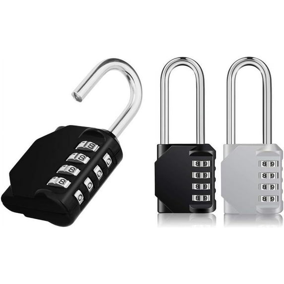 CERPXFF-Combination Lock, 4 Digit Resettable Waterproof Padlock for ...