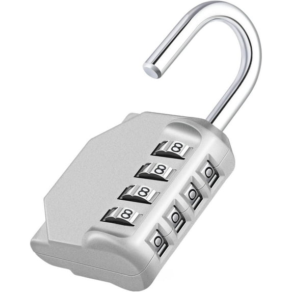 CERPXFF-Combination Lock Outdoor, 4 Digit Re-settable Padlock for Gym ...