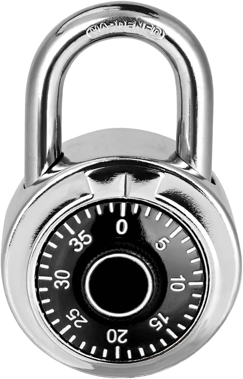 CERPXFF-Combination Lock, Standard Dial Combination Lock, Pack of 1 ...