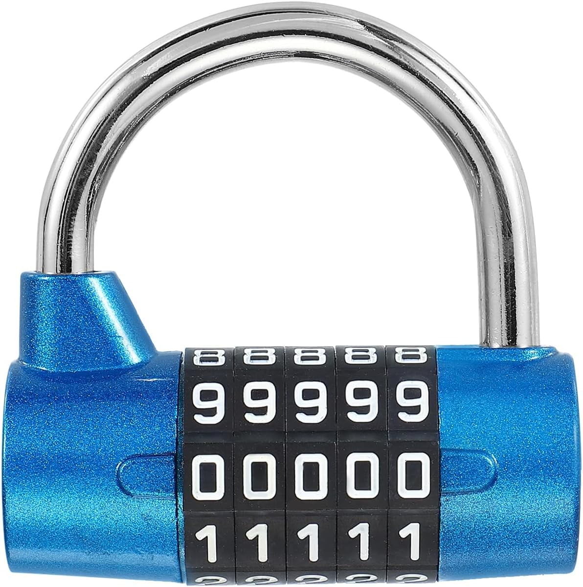 CERPXFF-Combination Padlock, 5 Digit Gym Locker Lock Zinc Alloy ...