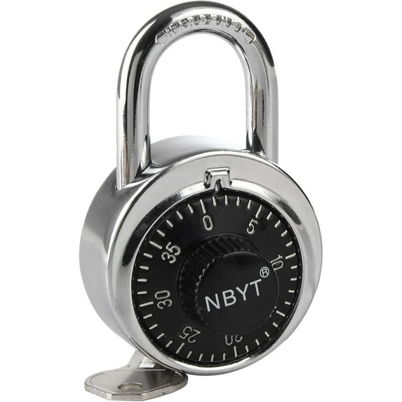 CERPXFF-Combination Padlocks with Key - Dial Locks for School,Gym ...