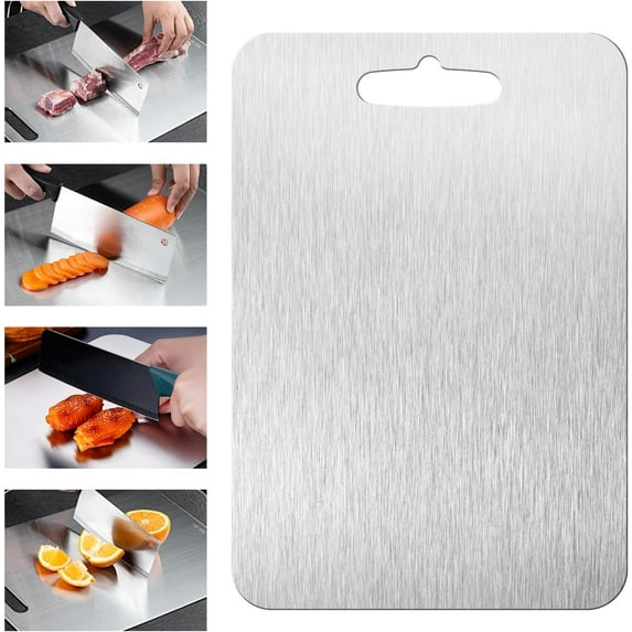 CERPXFF-Cutting Board, Pure Titanium Cutting Boards For Kitchen, Double ...
