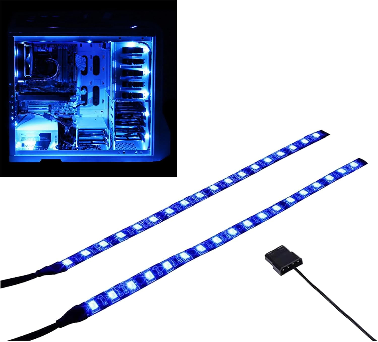 CERPXFF-DS Blue PC LED Flexible Light Strip Computer Lighting with ...