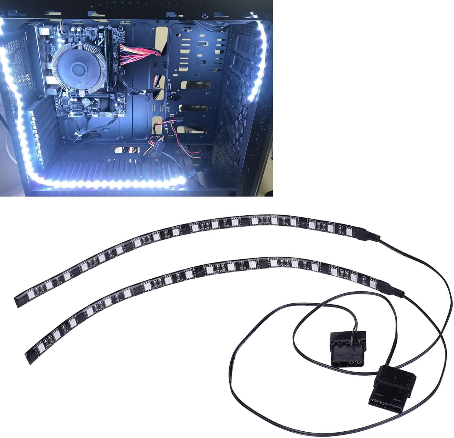 CERPXFF-DS PC LED Light Strip Computer Lighting White with Magnetic ...