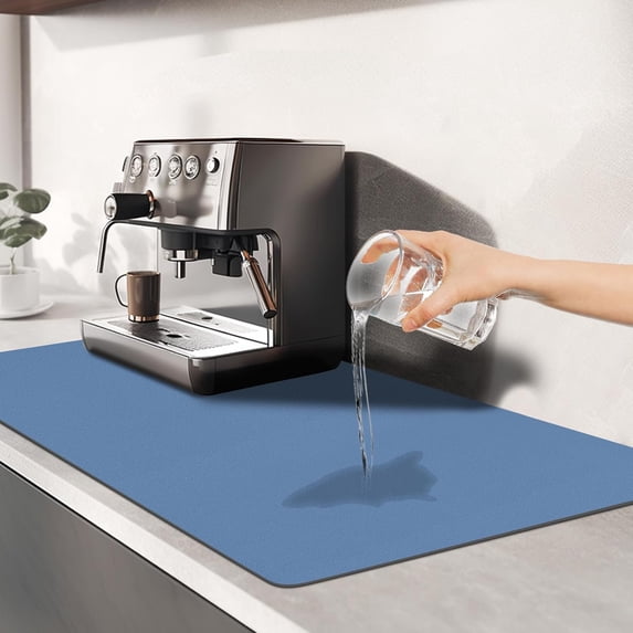 CERPXFF-Dish Drying Mat & Coffee Mat for Kitchen Counter, Absorbent ...