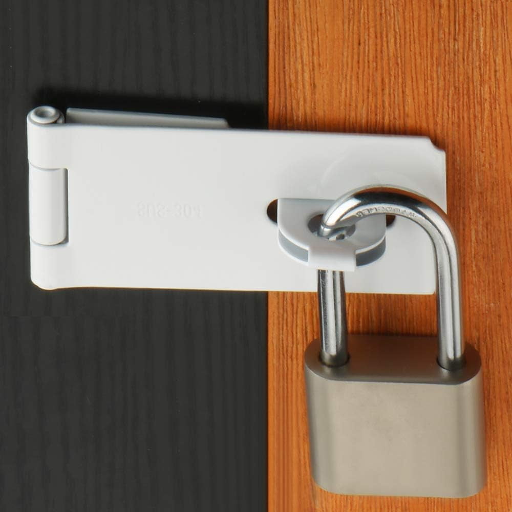 CERPXFF-Door Hasp Locks Latch,4 Inch SUS 304 Stainless Steel Packlock ...