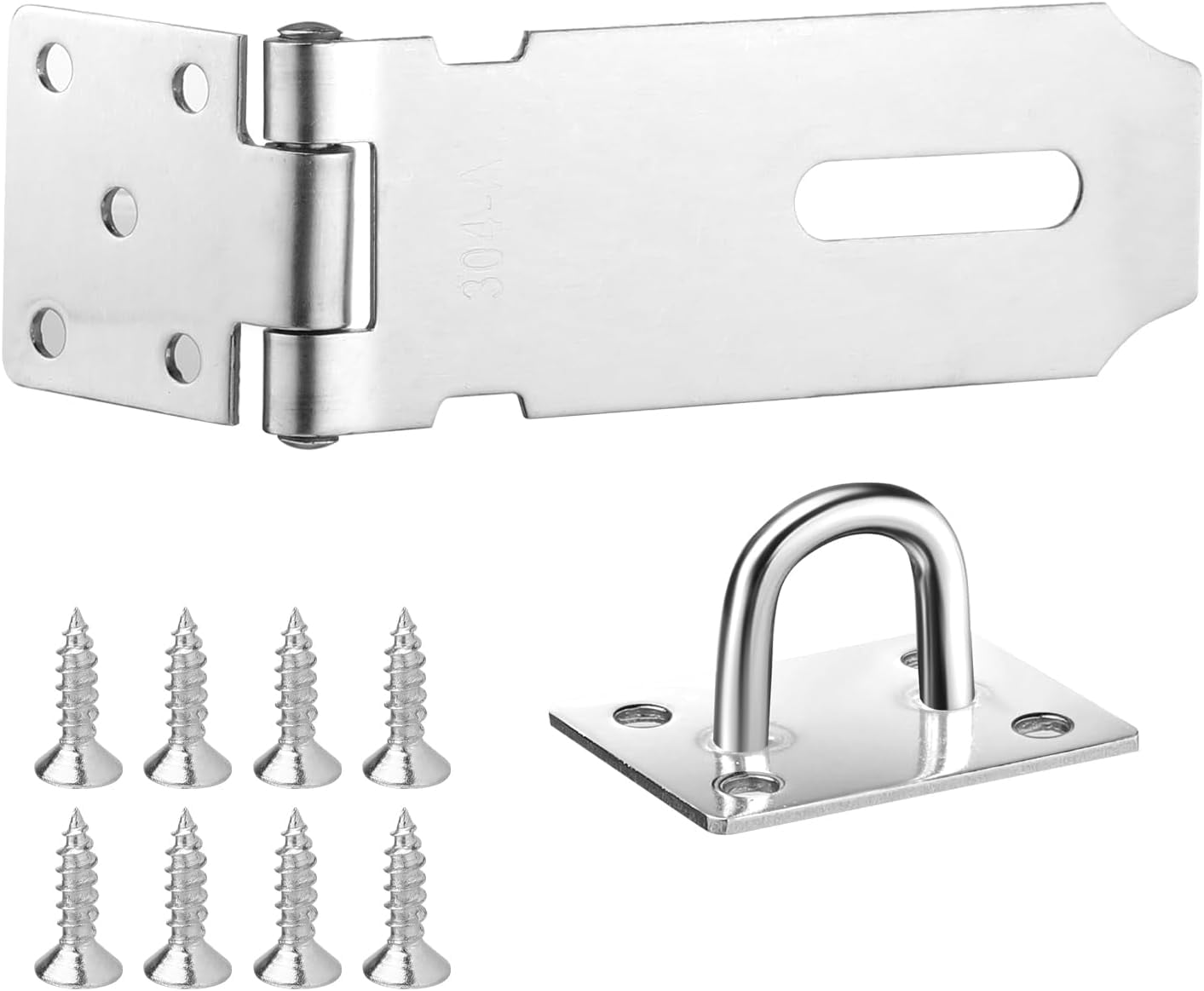 CERPXFF-Door Latch Hasp Lock Hasp Door Latches Gate Latches Stainless ...